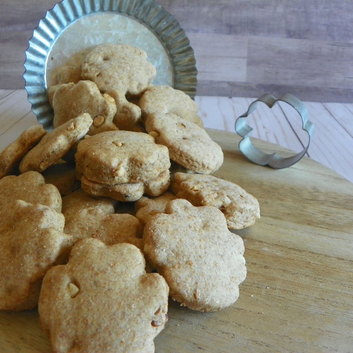 Homemade Peanut Butter Paw Print Dog Treats - Dog Mom Chef
