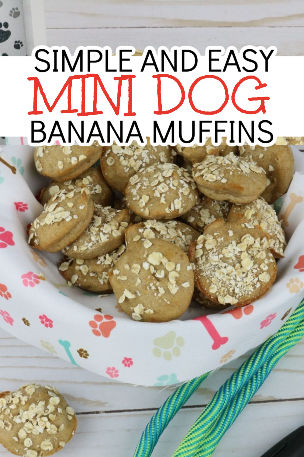 Mini Dog Banana Muffins - Dog Mom Chef