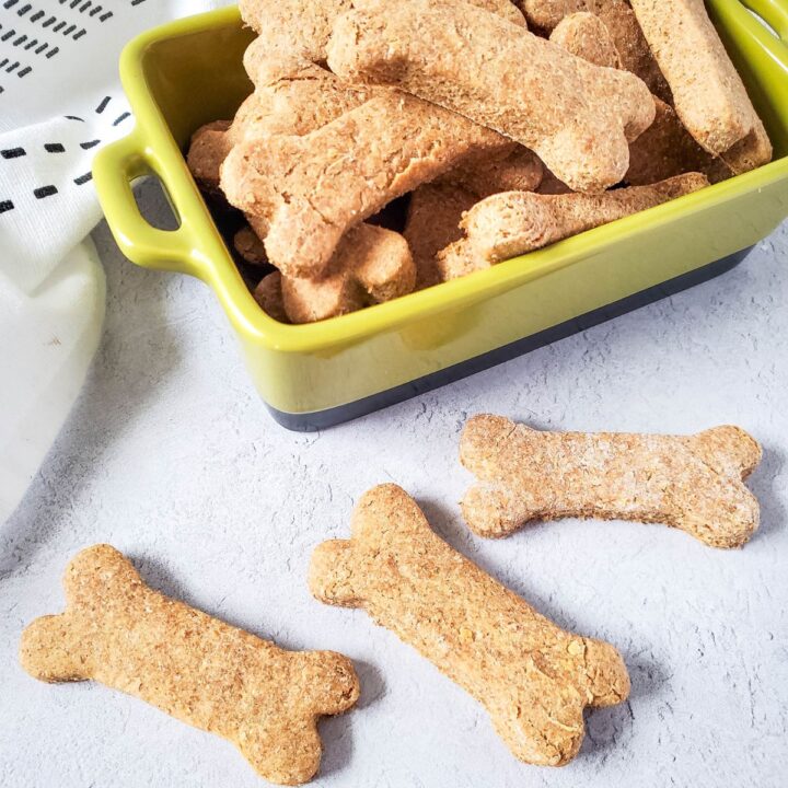 Peanut Butter Dog Treats 3 Ingredients plus Water - Dog Mom Chef